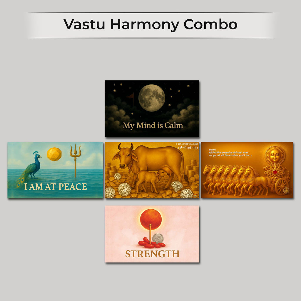 Vastu Harmony Combo (Wooden Poster) – Vedic Vastu Living